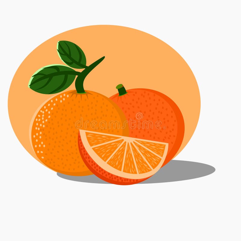 Orange Sweet Fresh in Background Orange Stock Vector - Illustration of ...
