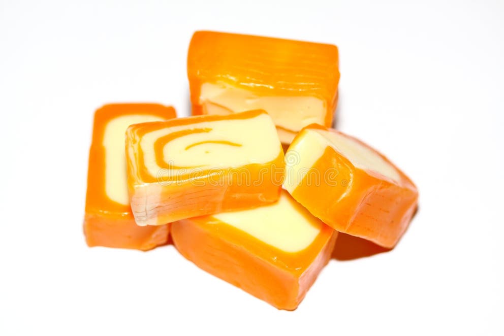 Orange sweets stock photo. Image of flavoured, colourful - 17762068