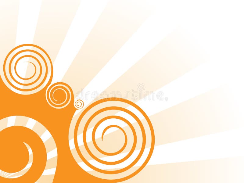 Orange swirl background stock vector. Illustration of orange - 13329276