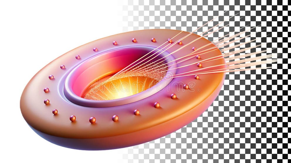 Orange Swirl Button, Vibrant UI Element Interface Png Transparent Image ...