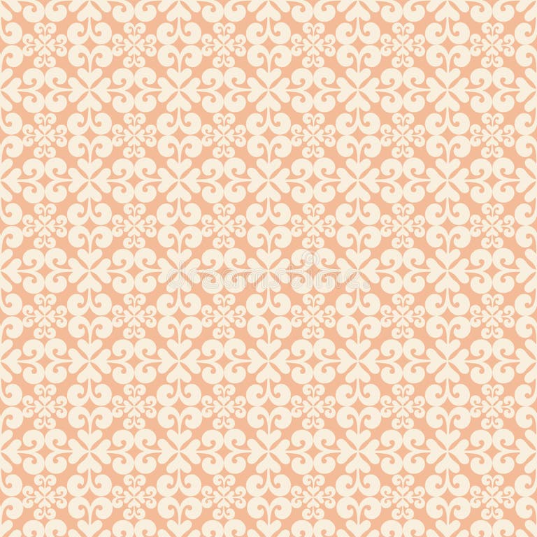 Orange Swirl Repeatable Seamless Pattern Stock Illustration ...