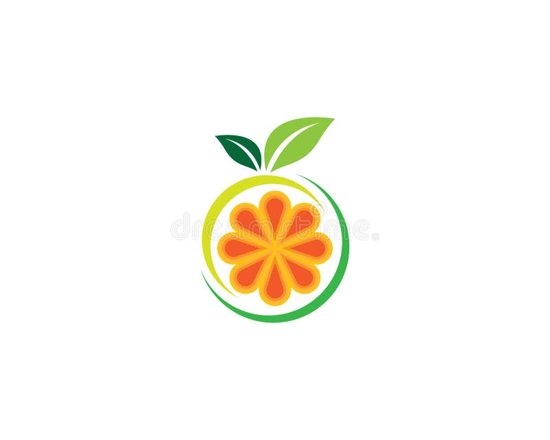 Orange symbol illustration stock vector. Illustration of design - 148114039