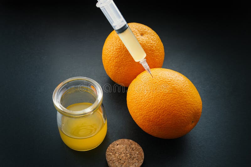 Orange with syringe stock photo. Image of drug, doctor - 37117632