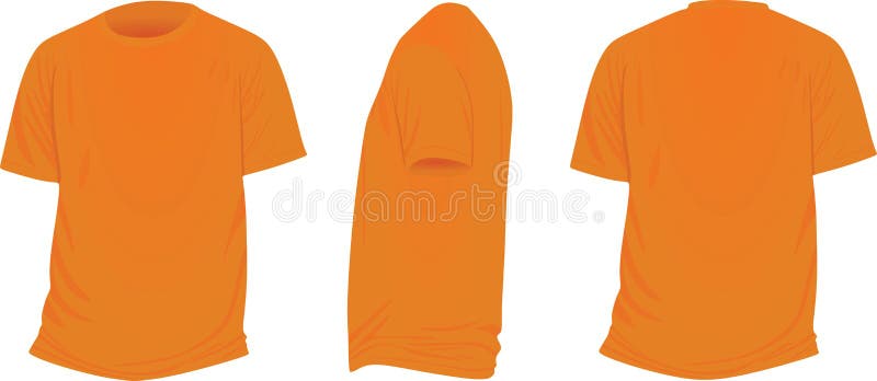 Orange T Shirt Front Back Stock Illustrations – 1,409 Orange T Shirt ...