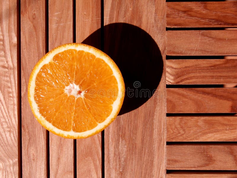 Orange on table stock photo. Image of planks, freshness - 10726590
