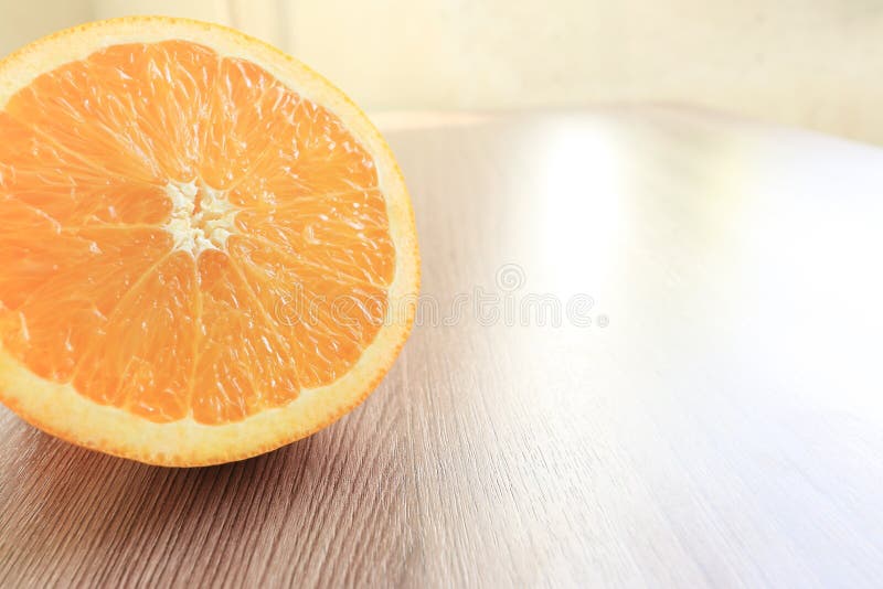 An orange on the table stock image. Image of isolated - 144523269