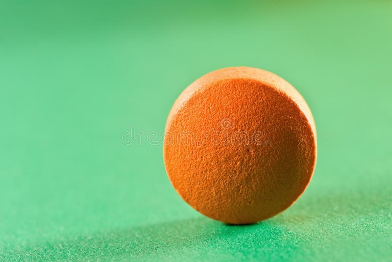 Orange tablet stock image. Image of macro, pharmacist - 12153243