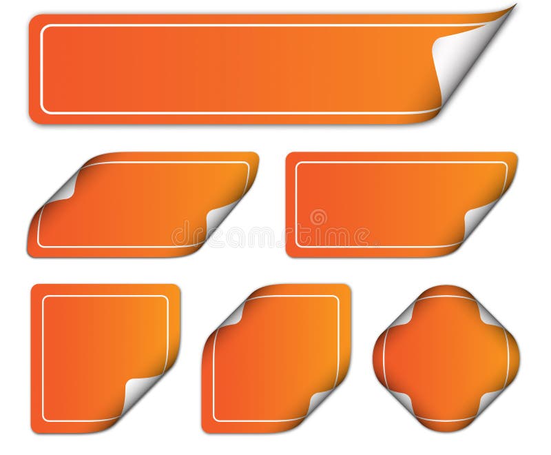 Orange tags stock illustration. Illustration of tags - 31712286