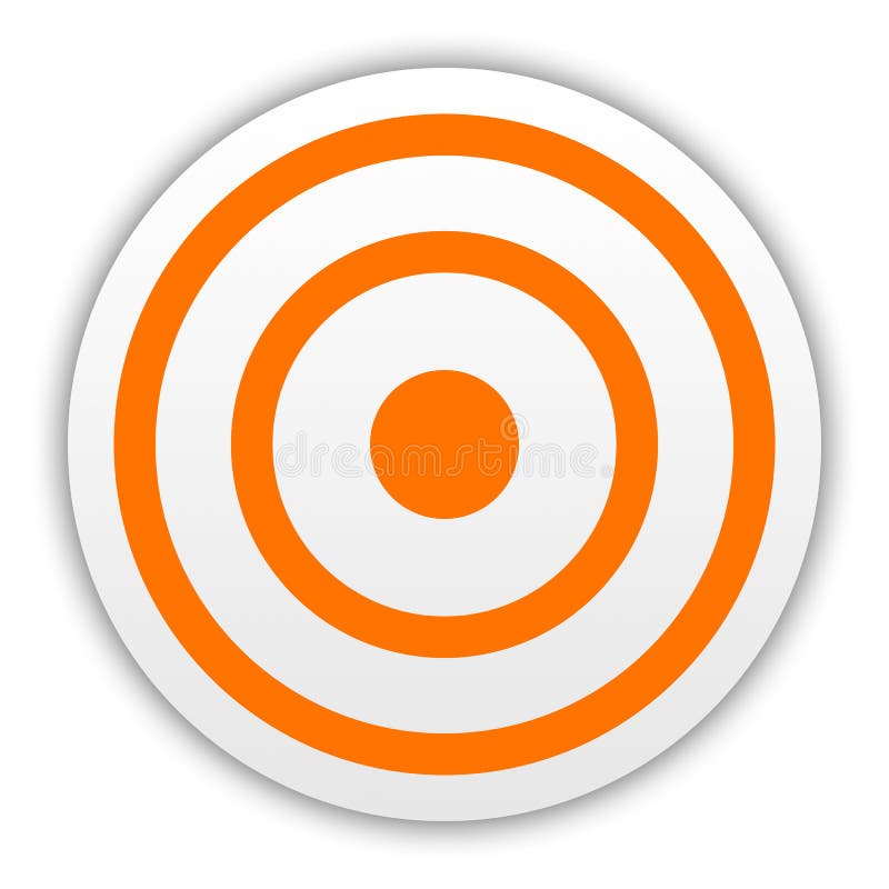 Bullseye Orange Stock Illustrations – 418 Bullseye Orange Stock ...