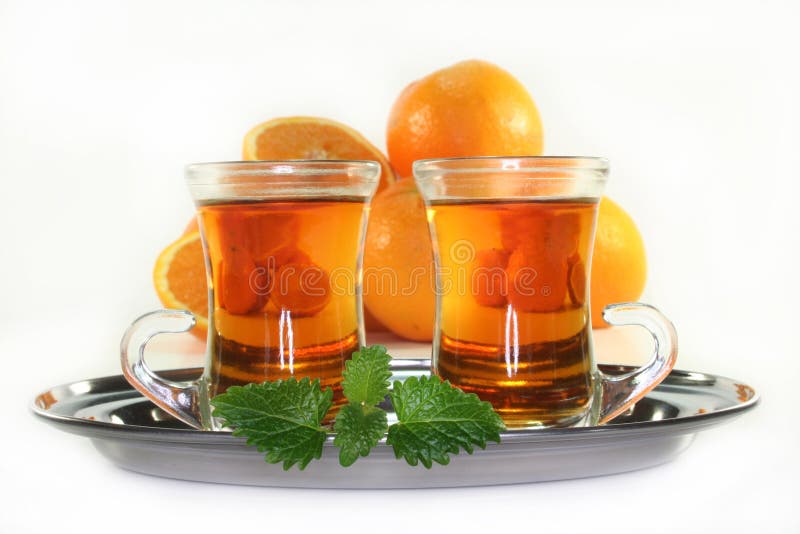 Orange tea stock image. Image of drink, soliert, orange - 14242429