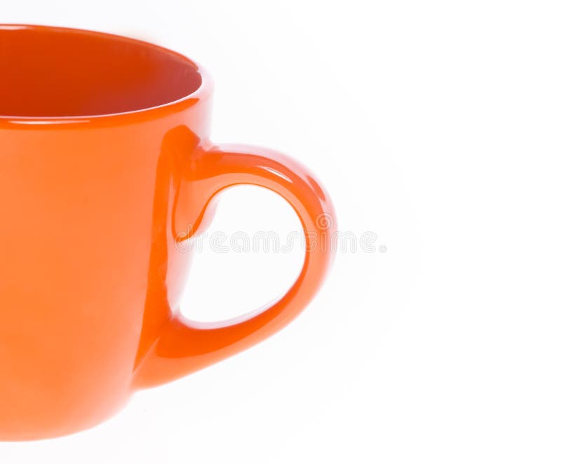 The orange tea mug stock image. Image of ceramics, colors - 30380939