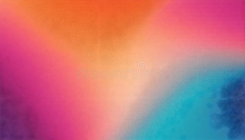 Orange Teal Green Pink Abstract Grainy Gradient Background Noise ...
