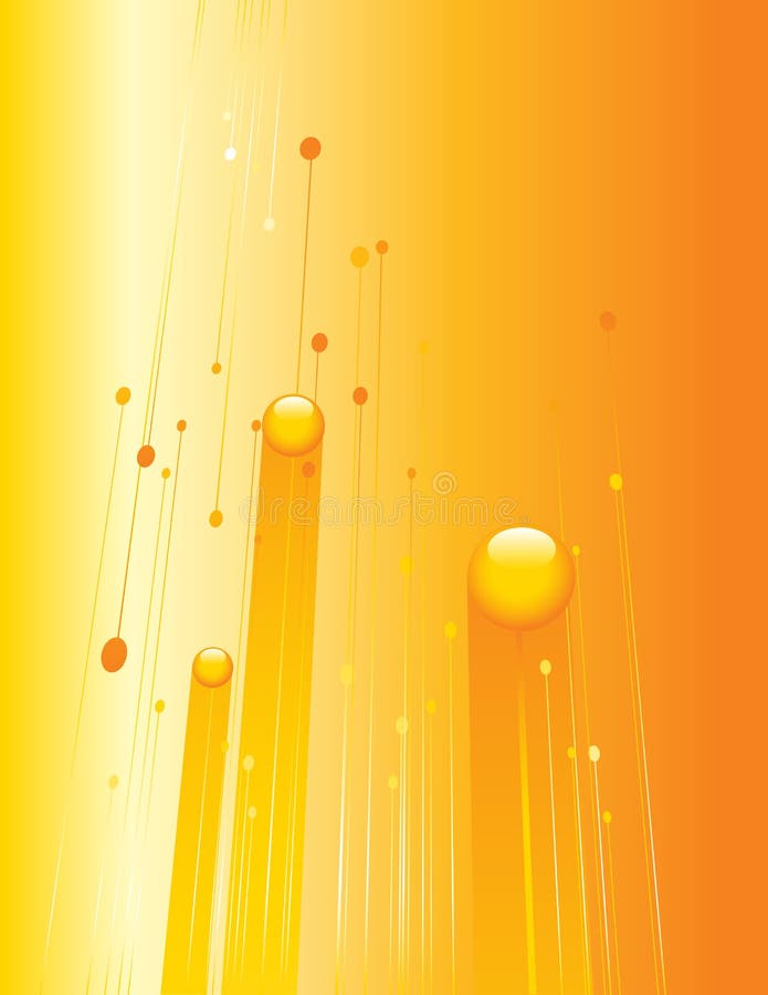 Orange Technology Background Stock Vector - Illustration of power ...