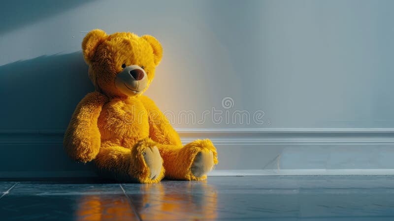 The Orange Teddy Bear. AI Generated Stock Image - Image of corner ...
