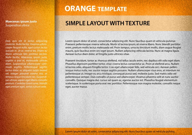 Orange template stock vector. Illustration of banner - 32342774