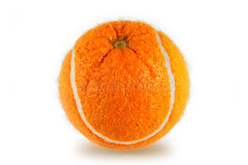 Orange Tennis Ball stock photo. Image of orange, circle - 3222664