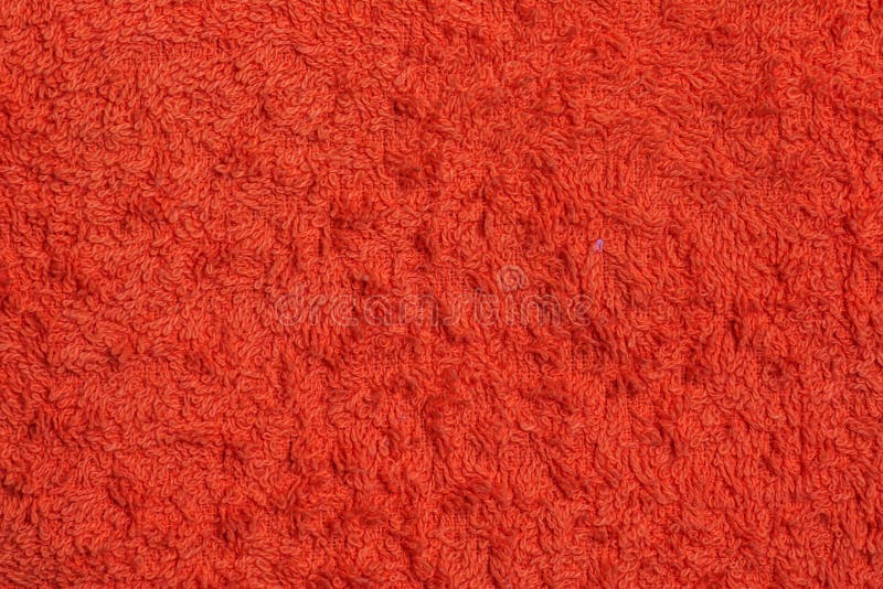 Orange Terry Towel Background. Terry Cloth Texture Stock Photo - Image ...