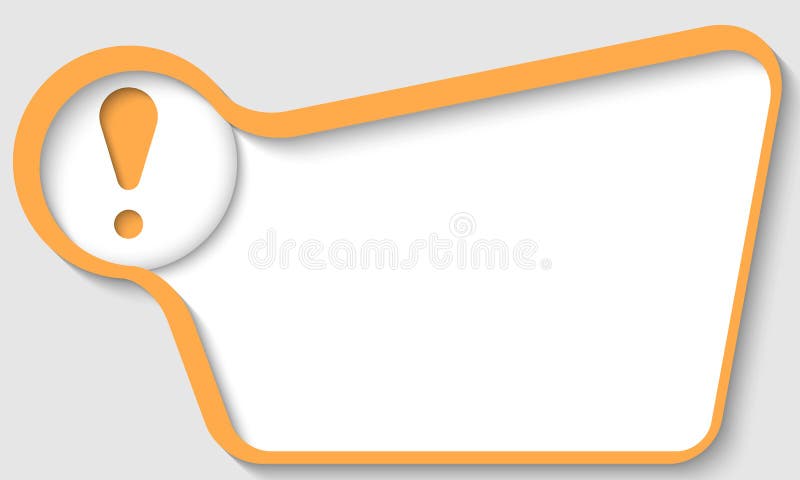 Orange text box stock vector. Illustration of blank, graphic - 34857330