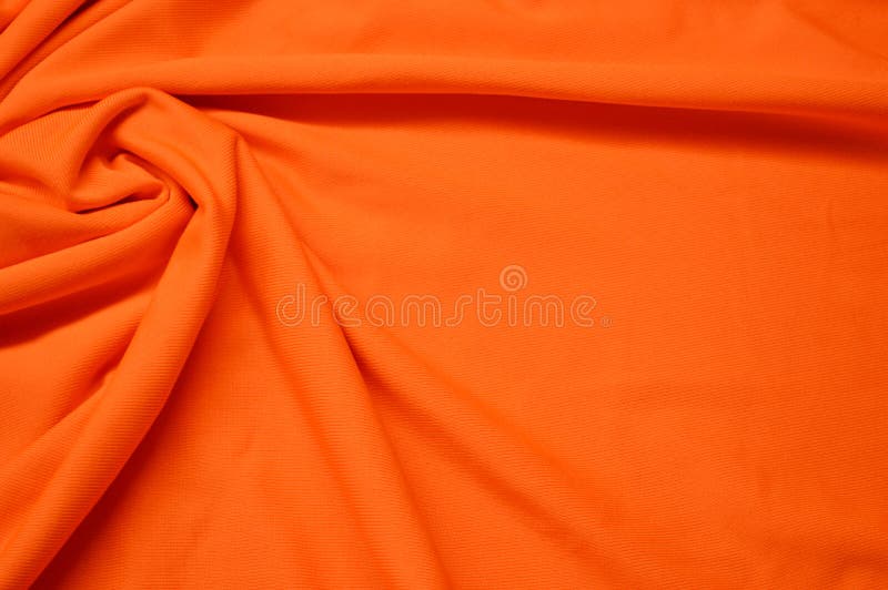 Orange Textile Pattern As a Background. Orange Material Texture on ...