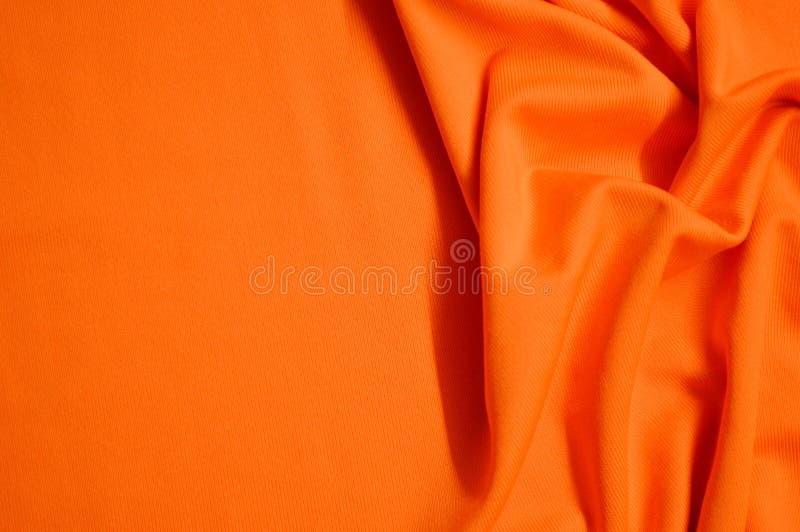 Orange Textile Pattern As a Background. Orange Material Texture on ...