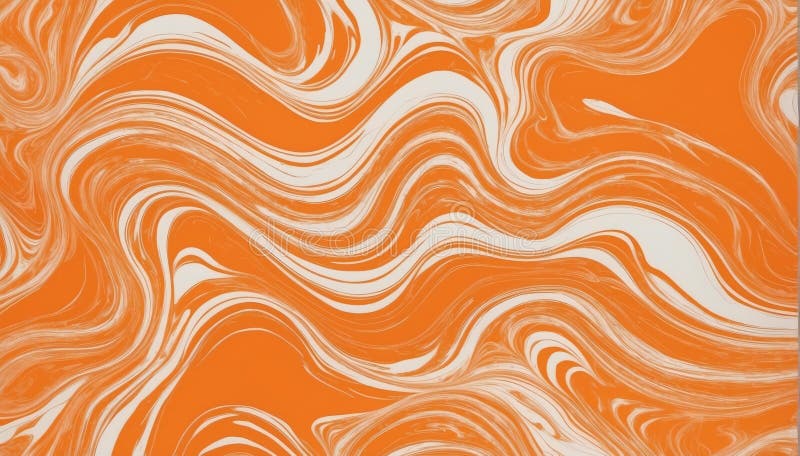 Orange Theme Marbled Paper Design Ai Generated Stock Illustration ...