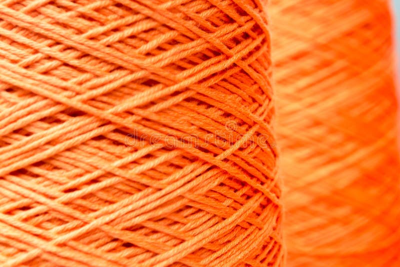 Orange Thread (4) stock image. Image of background, detail - 43675233