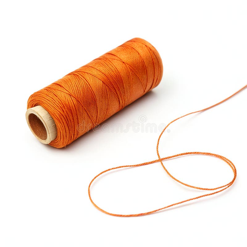 Orange Thread stock illustration. Illustration of handmade - 357059325