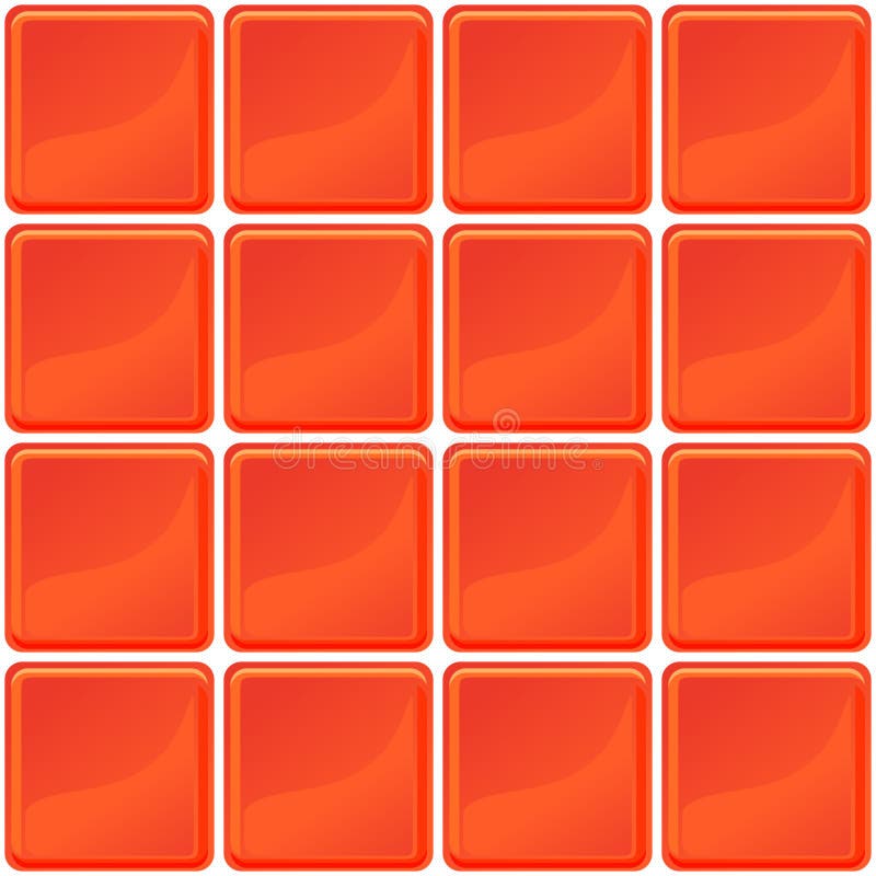 Orange and Red Tiles Texture Seamless Illustration Stock Vector ...