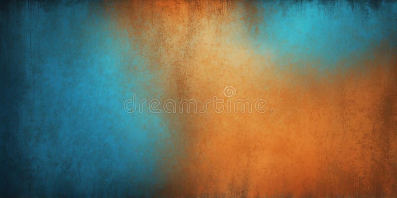 Orange To Blue Color Gradient Grungy Metallic Backgrou Ai Generated ...