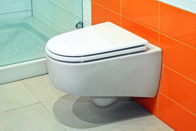 Orange Toilet Picture. Image: 5817465