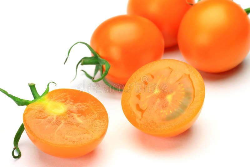 Orange tomato stock image. Image of vegetable, orange - 21594777