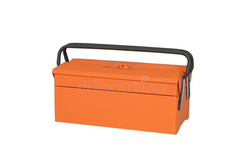 Orange tool box stock photo. Image of improvement, repair - 41984946