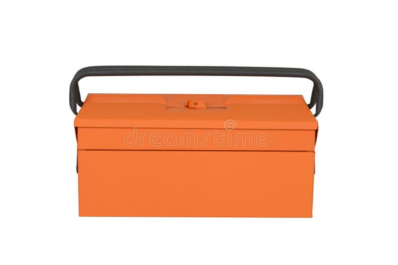 Orange tool box stock photo. Image of hardware, mechanic - 41938186