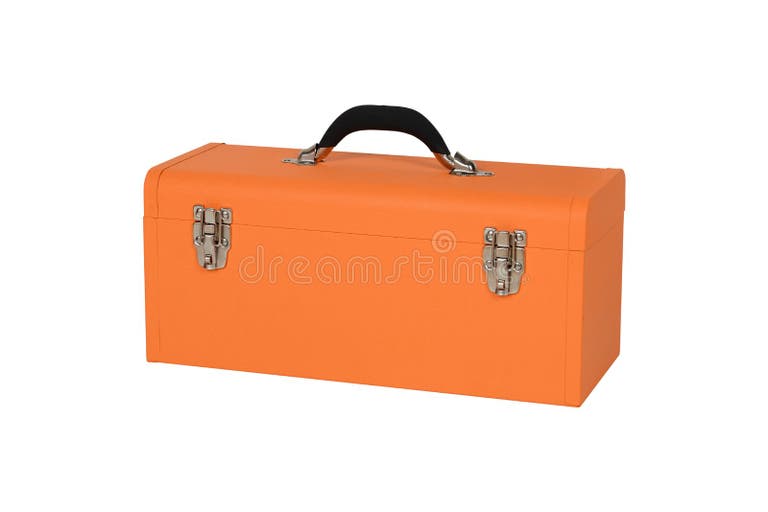 Orange tool box stock photo. Image of improvement, repair - 41984946