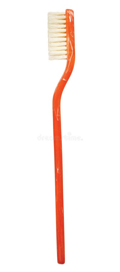 Orange toothbrush stock photo. Image of water, closeup - 10201380