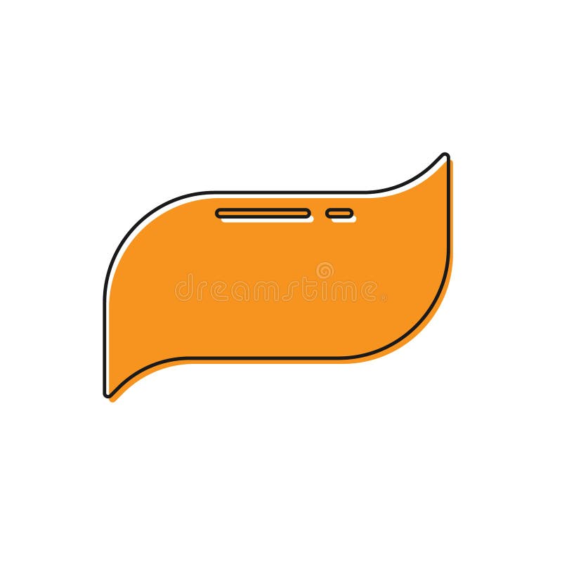 Orange Toothpaste Icon Isolated on White Background. Vector Stock ...