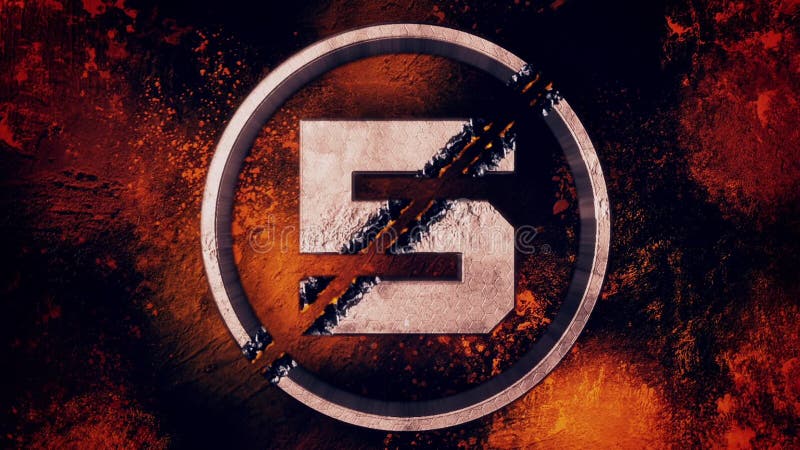 Orange Top 10 Numbers Countdown Motion Graphic Background Stock Video ...