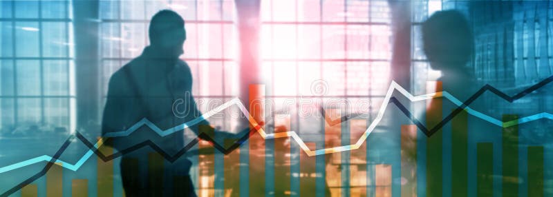 Orange Trading Charts. Stock Exchange Concept. Stock Photo - Image of ...