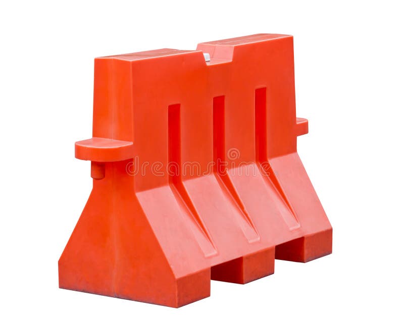 Orange Traffic Barrier stock photo. Image of grass, public - 37781044