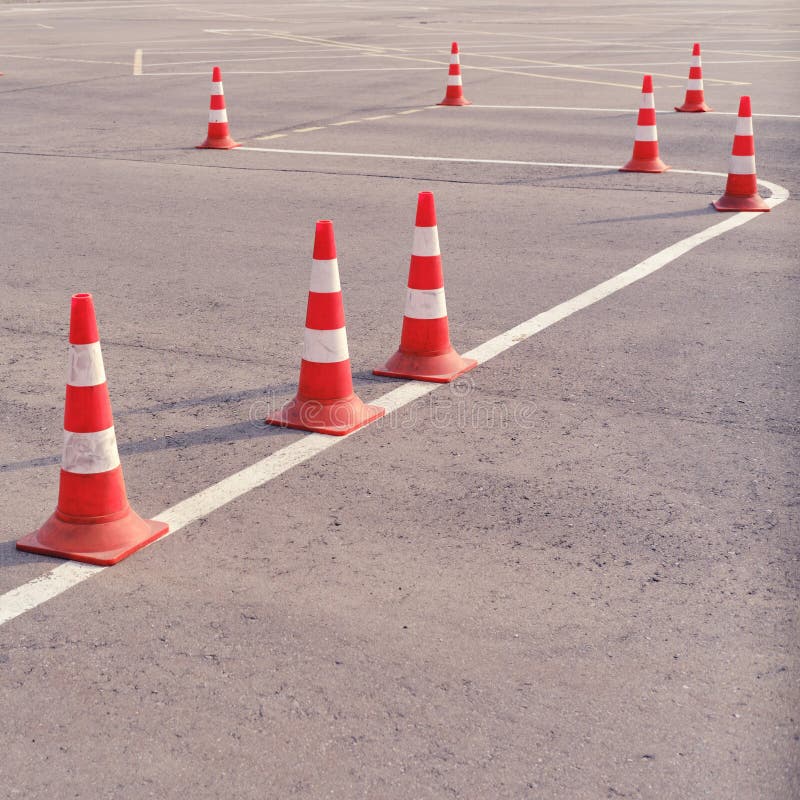 Parallel Parking Cones Stock Photos - Free & Royalty-Free Stock Photos ...
