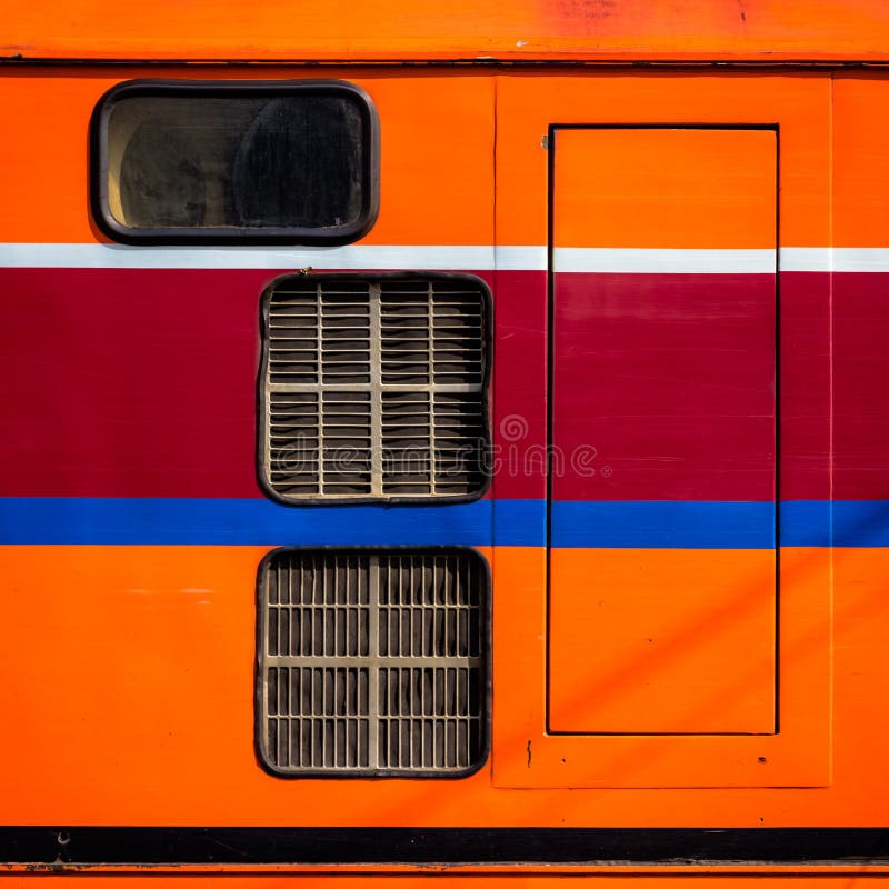 Orange train stock image. Image of choo, outdoors, locomotive - 2451567