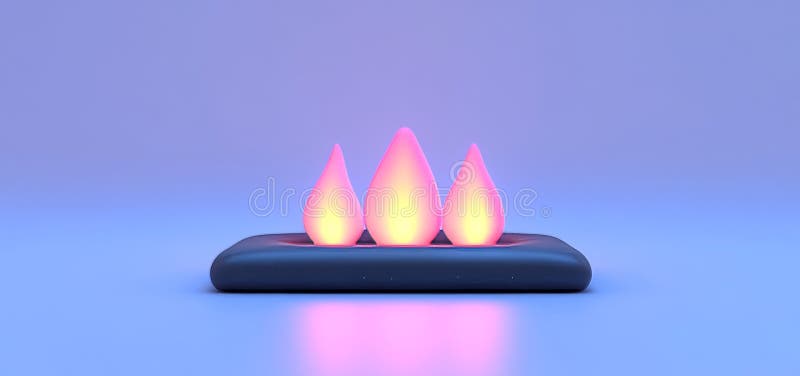 Orange Translucent Flames and Sparks on a Transparent Background ...