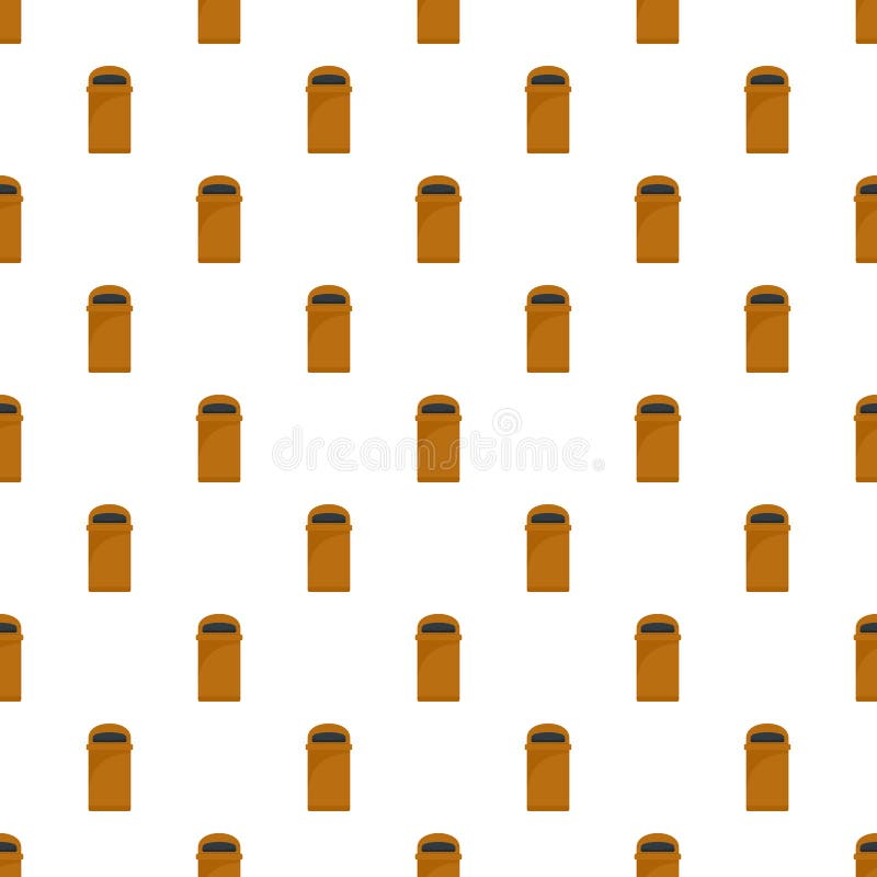 Orange Trash Box Pattern Seamless Vector Stock Vector - Illustration of ...