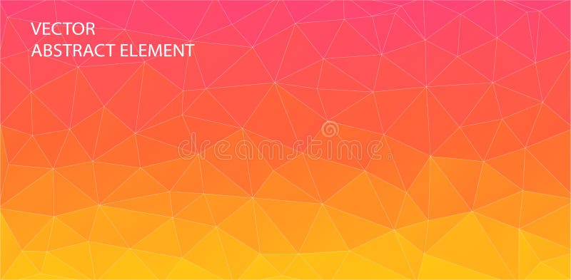 Orange Triangle Background. Background of Geometric Shapes. Stock ...