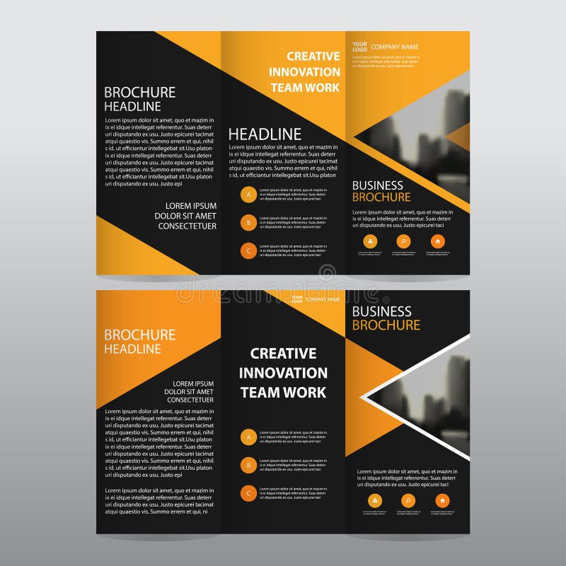 Triangle Orange Black Annual Report Leaflet Brochure Flyer Template ... Triangle Orange Black Annual Report Leaflet Brochure Flyer Template ...