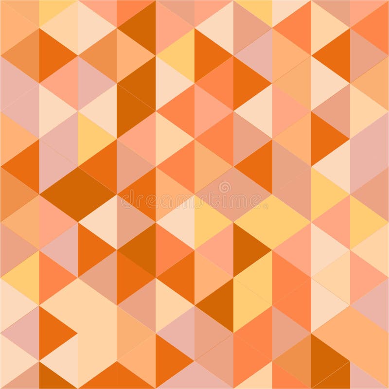 Orange Triangle Pattern stock vector. Illustration of triangle - 69739499