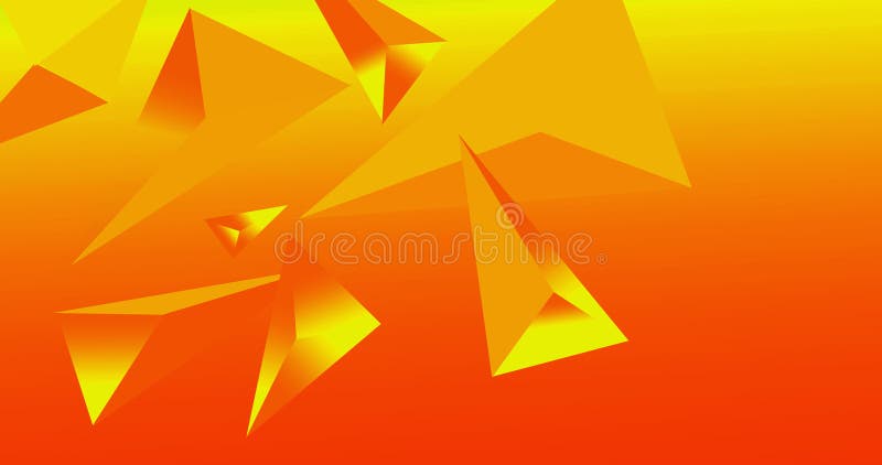 Orange Triangle Polygon Gradient. Element of Color Vector. Beautiful ...