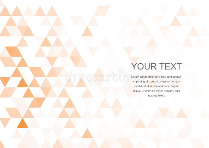 Orange Triangles Texture Background Stock Vector - Illustration of ...