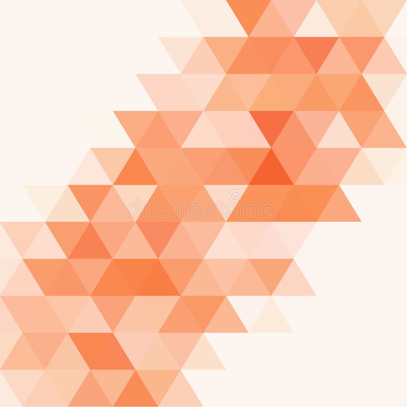 Orange Triangular Abstract Background. Vector Layout for Advertising ...