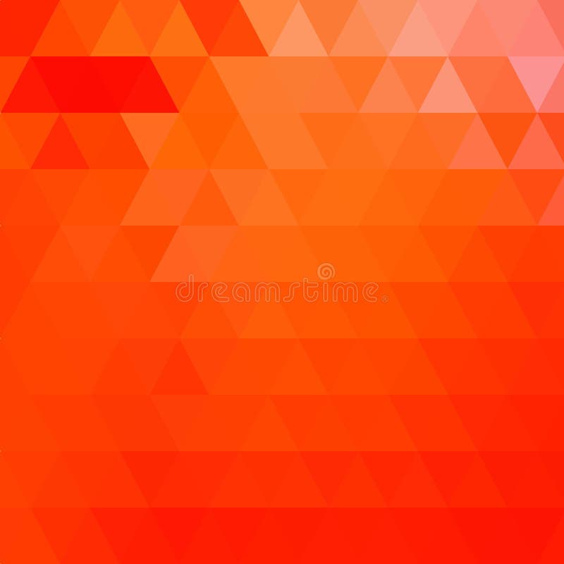 Orange Triangular Background. Polygon Style. Vector Layout for a ...
